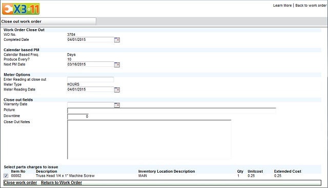 Closing PM Work Orders | Accelix Customer Success Portal | Fluke ...